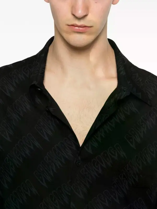 Balenciaga Print Short-sleeve Shirt
