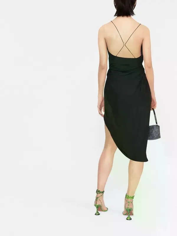 Gauge81 Asymmetric Draped Silk Dress