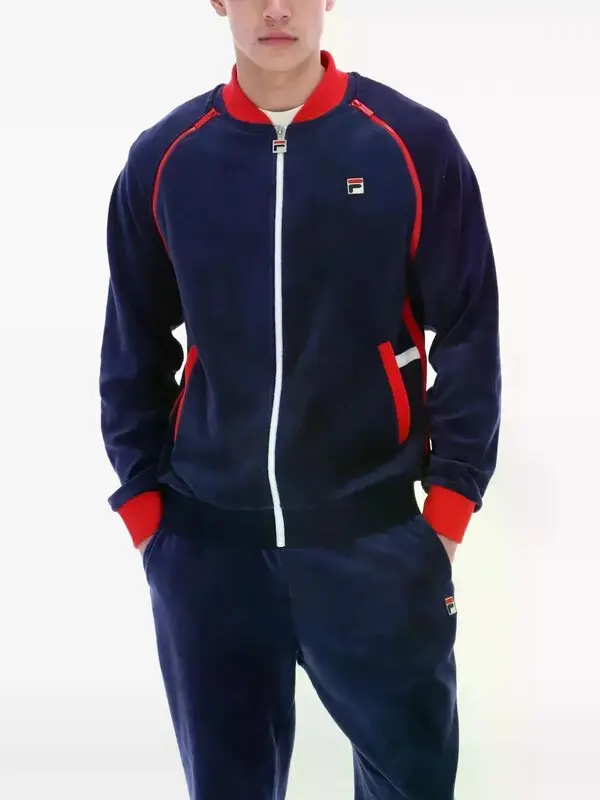 FILA Archive Logo-patch Velvet Jacket