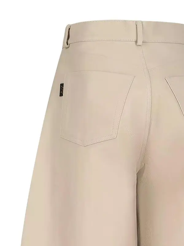 Destin Wide-leg Leather Trousers