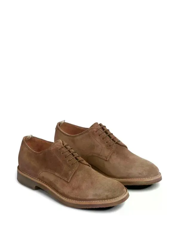 Officine Creative Hopkins Suede Derby Shoes