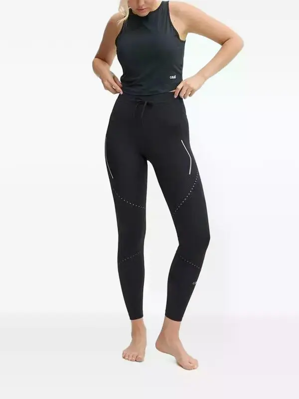 CASALL Laser-cut Drawstring-fastening Performance Leggings