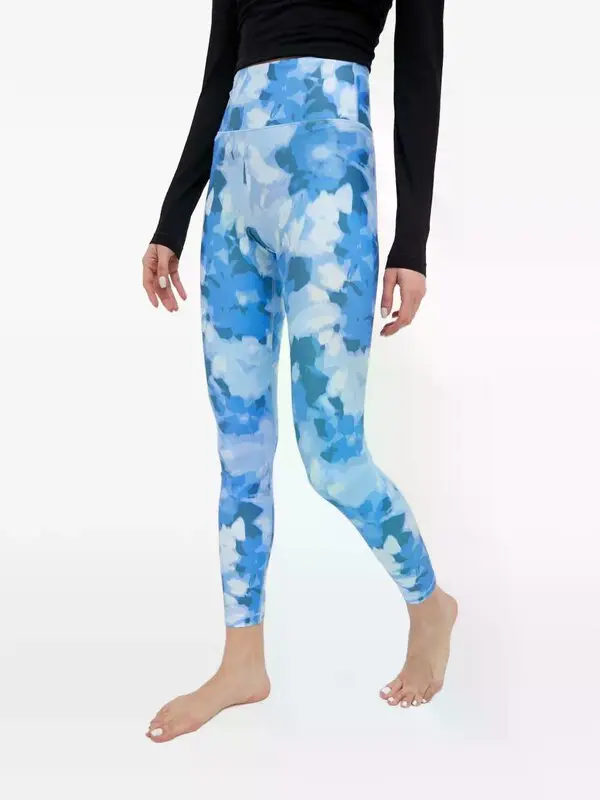 CASALL Floral-print Leggings - Blue