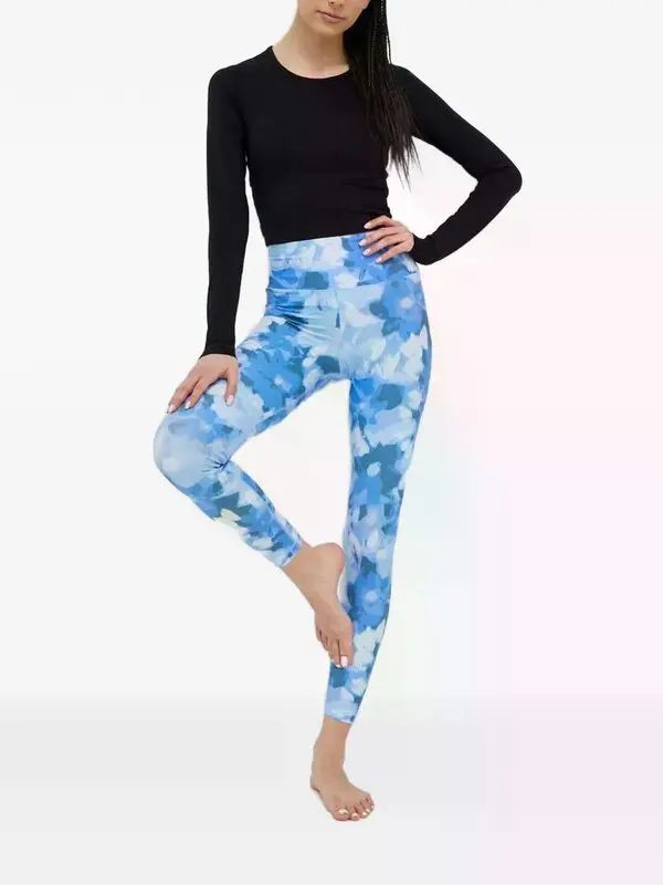 CASALL Floral-print Leggings - Blue