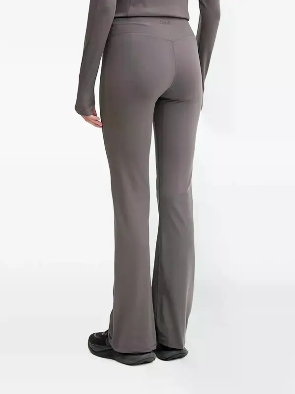 CASALL Logo Print Flared Trousers