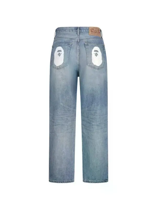 A BATHING APE Ape Head Jeans