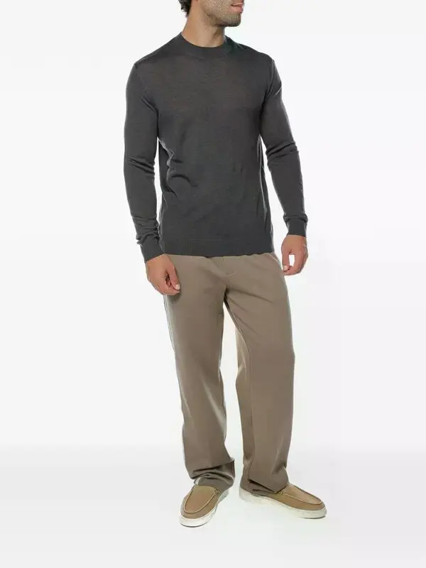 Emporio Armani Fine-knit Wool Sweater - Grey
