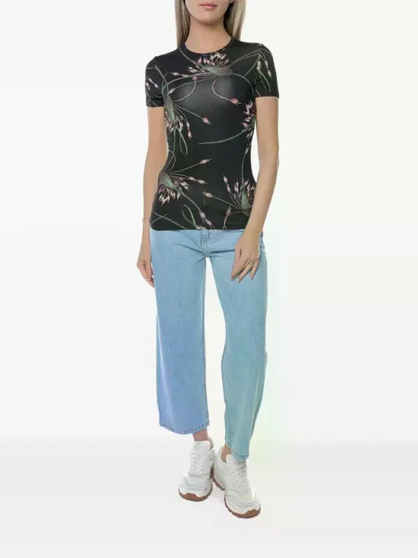 Ted Baker London Lexiii Floral-print T-shirt - Black