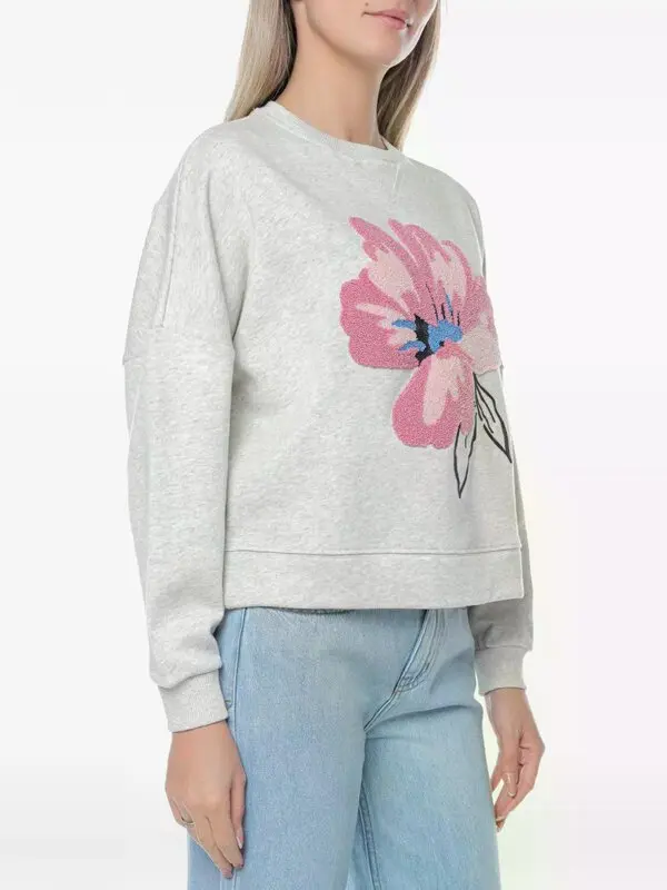 Ted Baker London Floral Patch Crewneck Sweatshirt