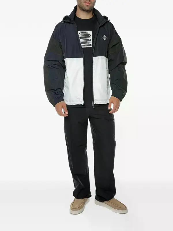 Armani Exchange Colour-block Hooded Jacket