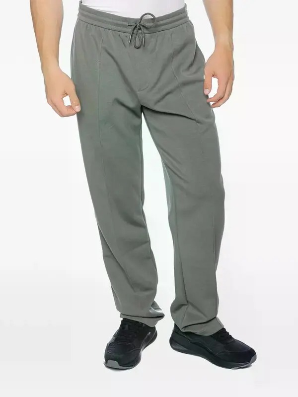 Armani Exchange Drawstring Pintuck-detail Track Pants - Grey
