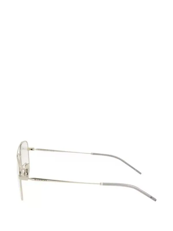 Givenchy City Double-bridge Glasses - Silver
