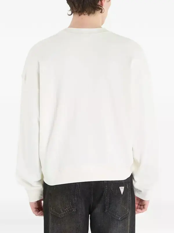 Guess Graphic Print Long Sleeve Sweater