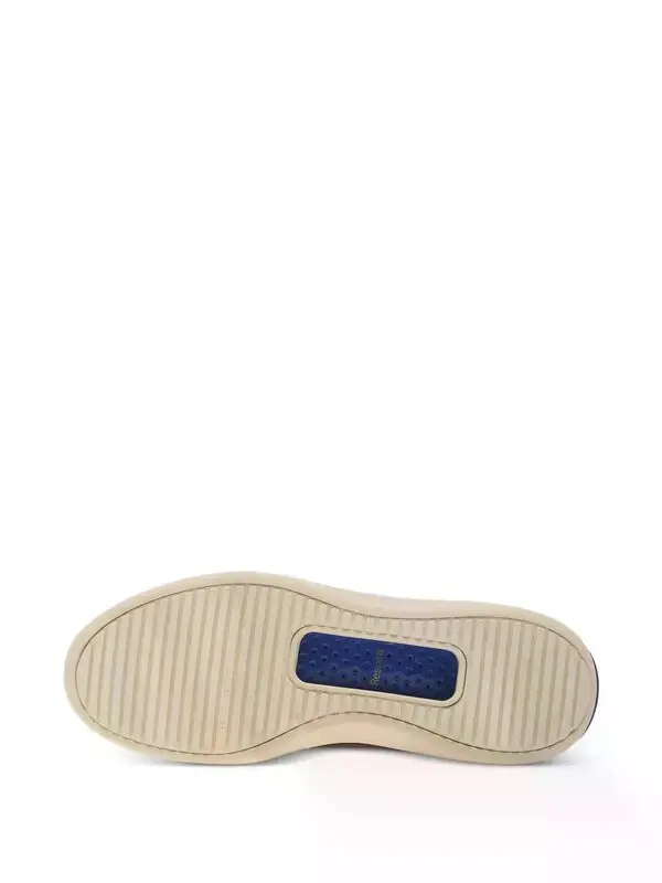 Geox Panelled Leather Sneakers