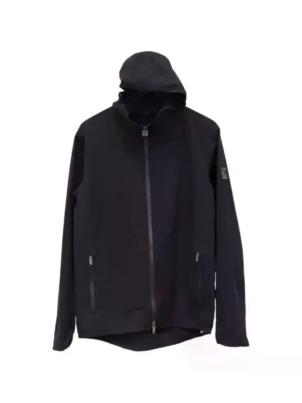 Ermenegildo Zegna Zip-up Hooded Jacket - Black