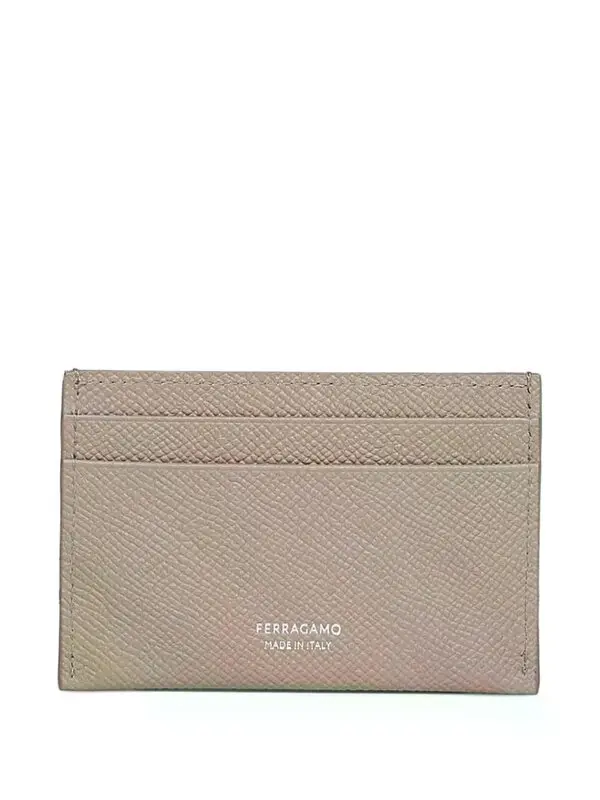 FERRAGAMO Gancini Leather Card Holder