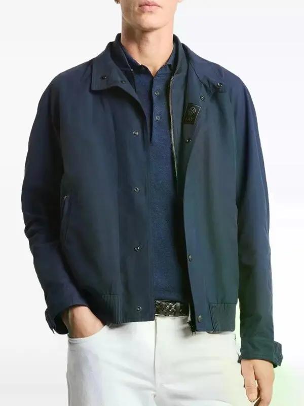 FAY Zip-up Ribbed-trim Jacket