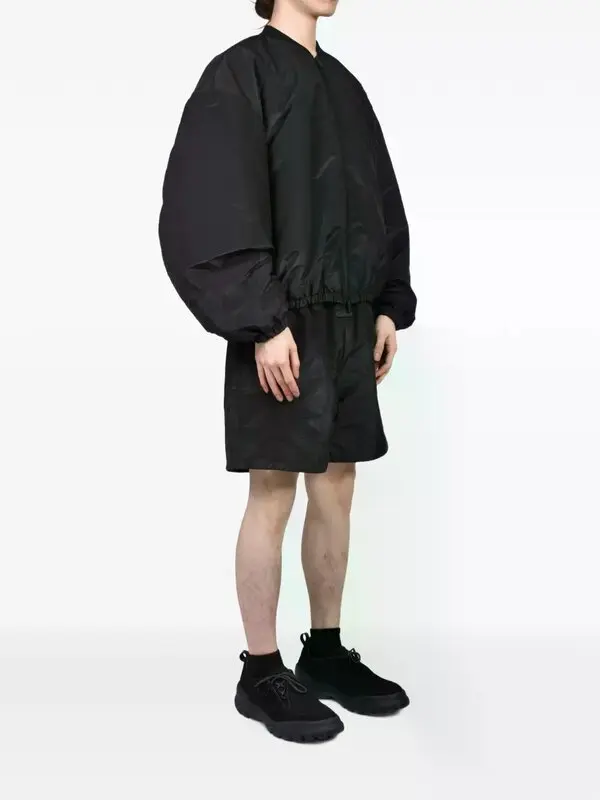 Fear Of God Logo-patch Drawstring Track Shorts - Black