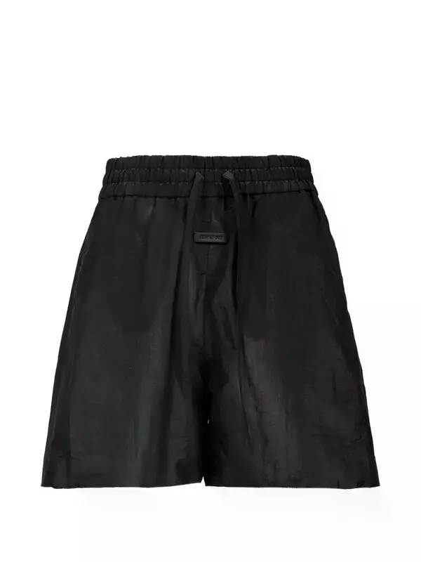Fear Of God Logo-patch Drawstring Track Shorts