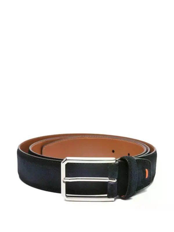 Santoni Suede Belt - Blue