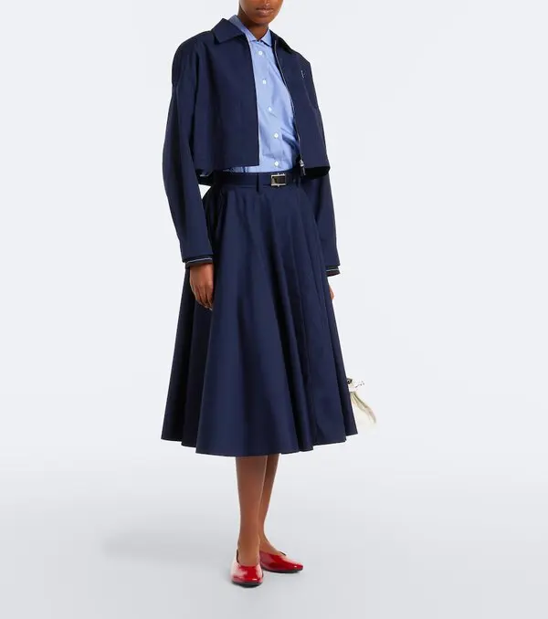 Prada Leather Ballet Flats