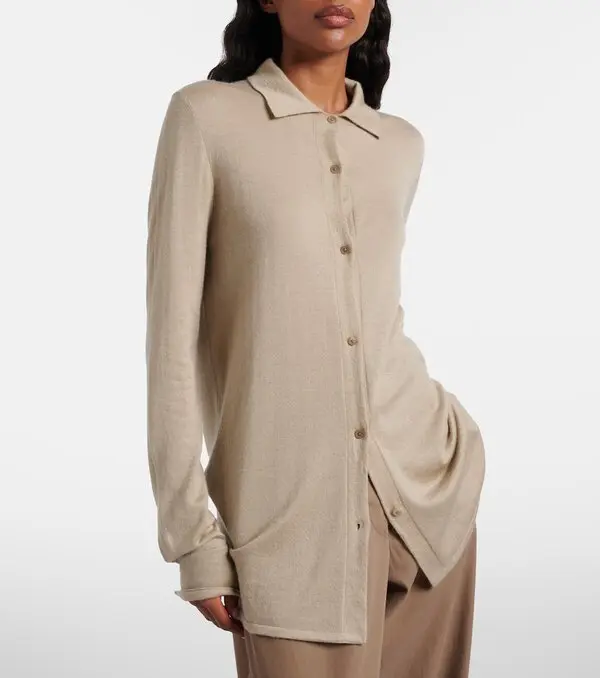 THE ROW Knitted Cashmere And Silk Shirt