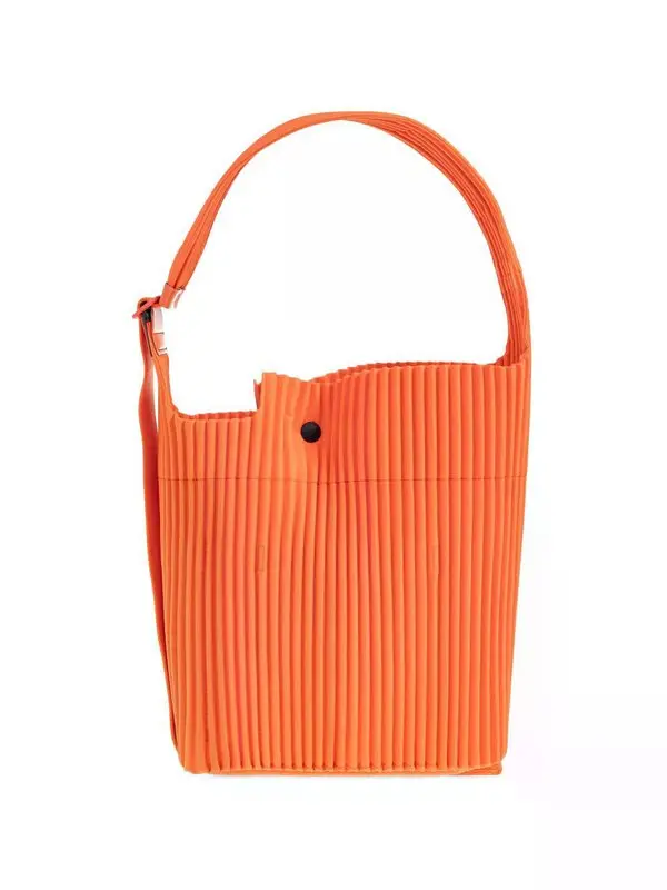 Issey Miyake Pleated Shoulder Bag - Orange