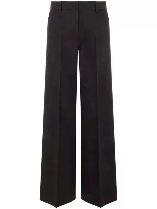 Alberto Biani Virgin Wool Blend Straight-leg Trousers