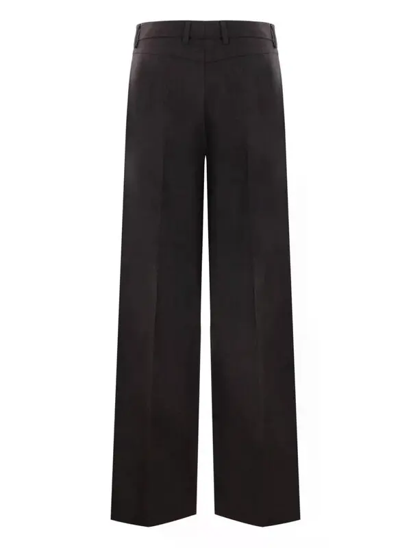 Alberto Biani Virgin Wool Blend Straight-leg Trousers
