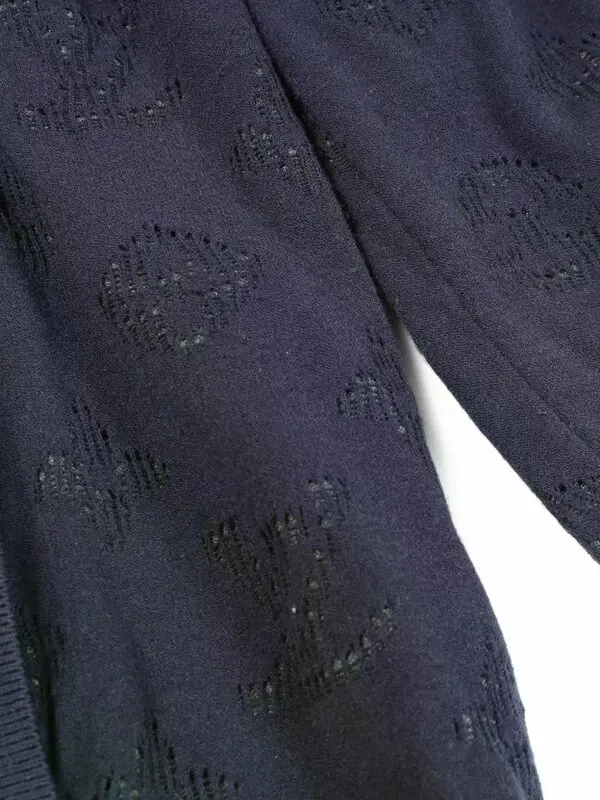 LOUIS VUITTON Monogram Knitted Bomber Jacket