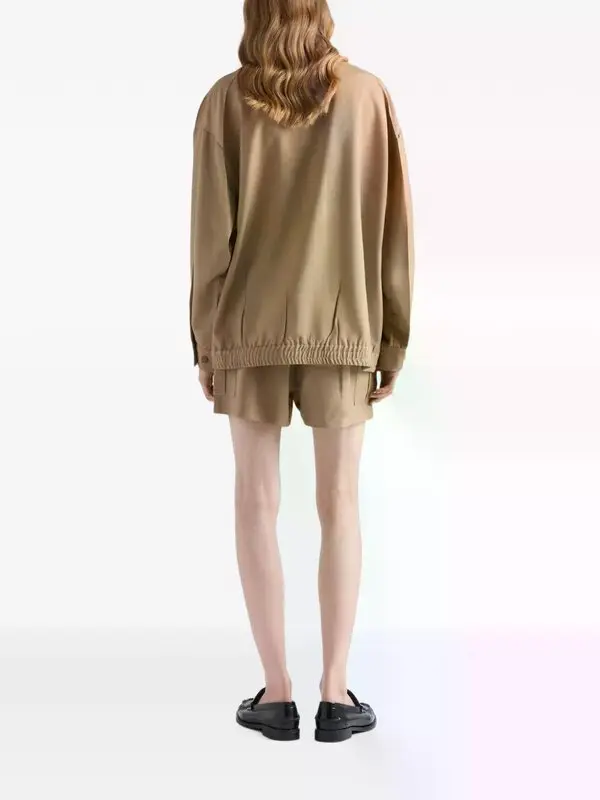 Prada Mohair Wool Blouson Jacket - Brown
