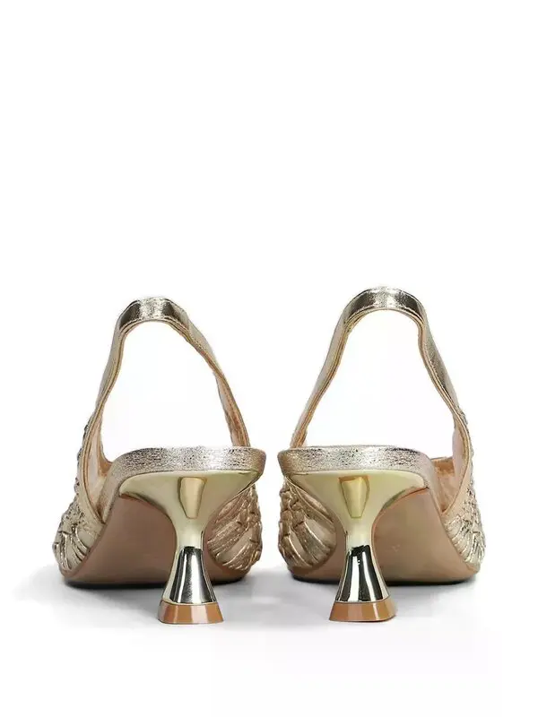 MARC ELLIS Woven Slingback Pumps