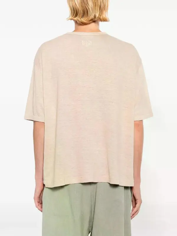 Maison Kitsuné Logo-embroidered T-shirt
