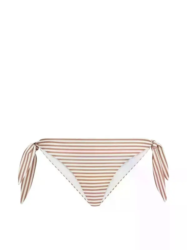 Brunello Cucinelli Striped Techno Jersey Bikini Bottoms - Neutrals