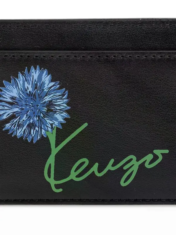 Kenzo Tulip Leather Cardholder