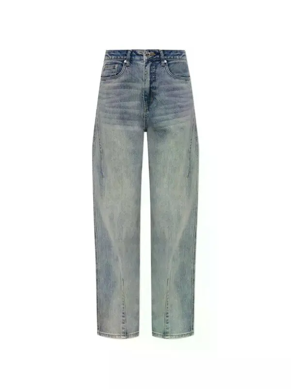 GESTUZ Slit-detail Wide-leg Jeans