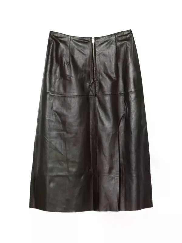YVES SALOMON Lambskin Wrap Skirt