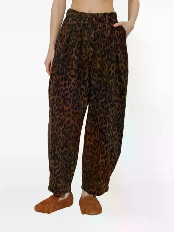 ALLSAINTS Becca Animal Print Trousers