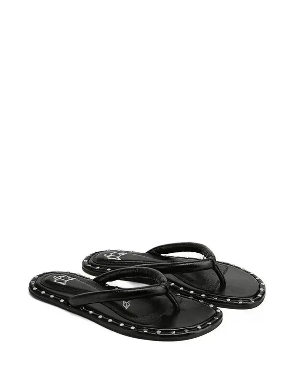NAKED WOLFE Grenada Studded Padded Flip-flops