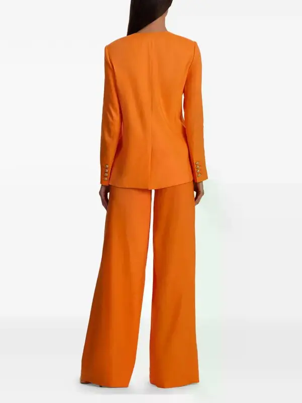 Alice + Olivia Collarless Angled Blazer