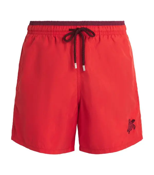 Vilebrequin Embroidered Turtle Swim Shorts - Red