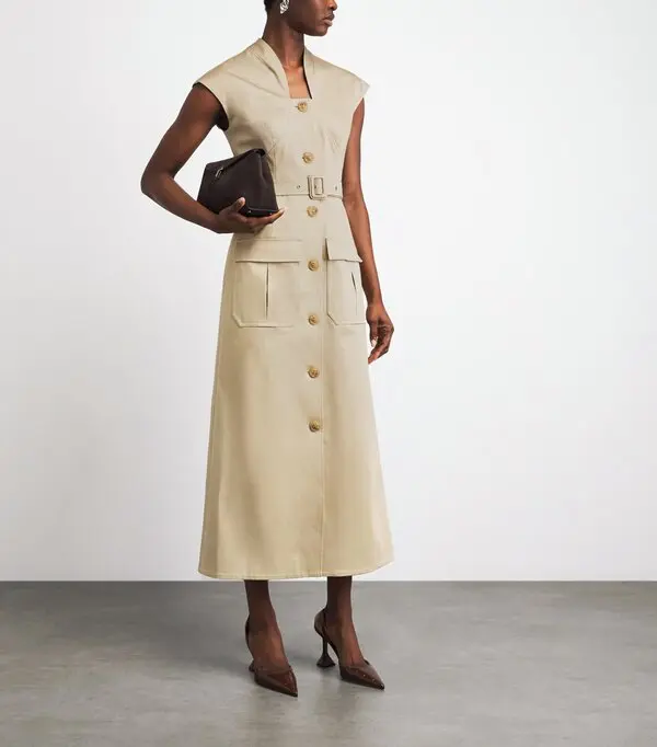 Huishan Zhang Stretch-cotton Nyx Midi Dress