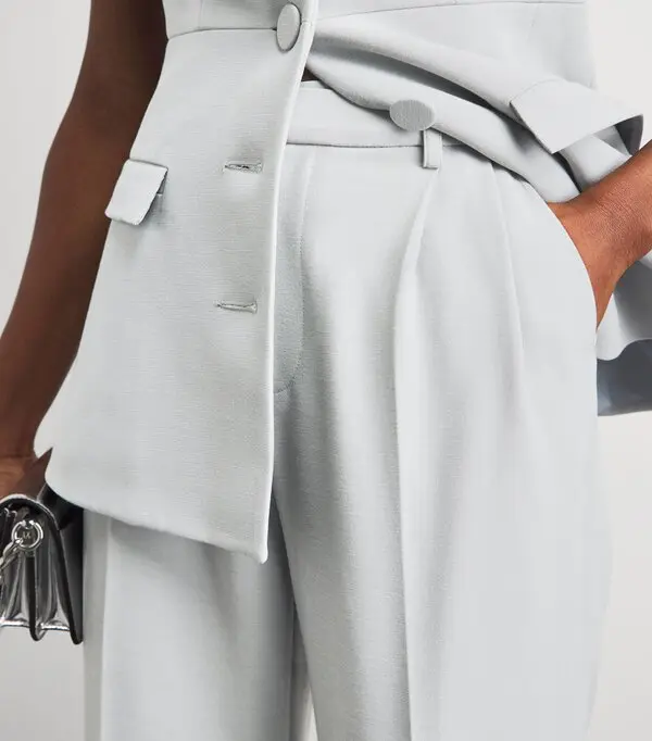 Huishan Zhang Crepe Lucian Tailored Trousers