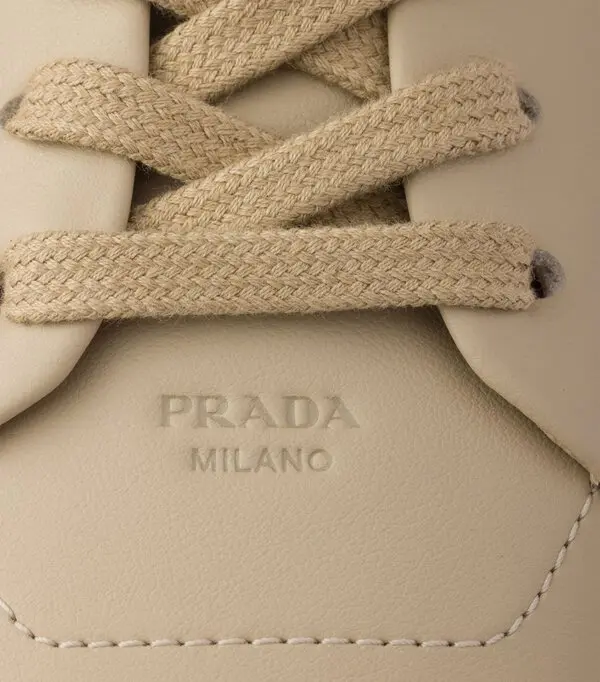 Prada Leather Court Sneakers
