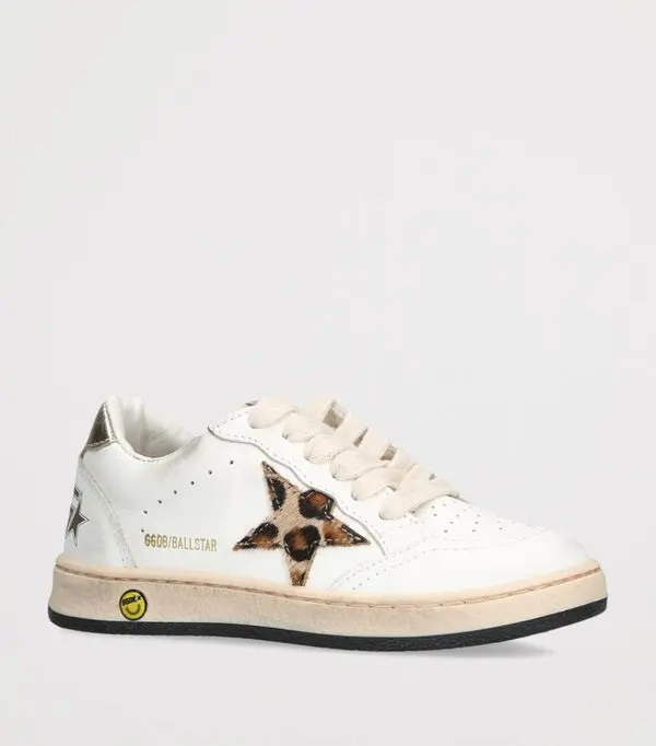 GOLDEN GOOSE Ball Star Leopard Print Sneakers