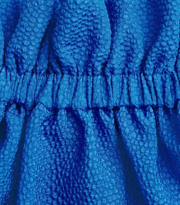 EDELINE LEE Jacquard Ruff Blouse