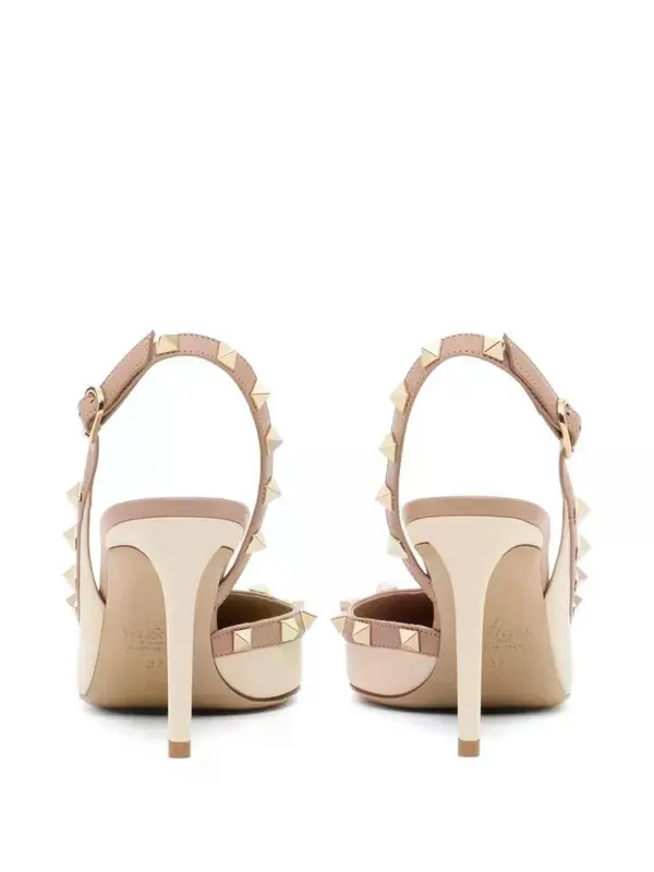 Valentino Garavani Rockstud Slingback Calfskin Pumps 85mm