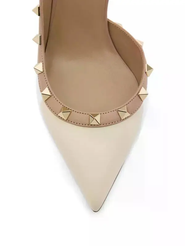 Valentino Garavani Rockstud Slingback Calfskin Pumps 85mm