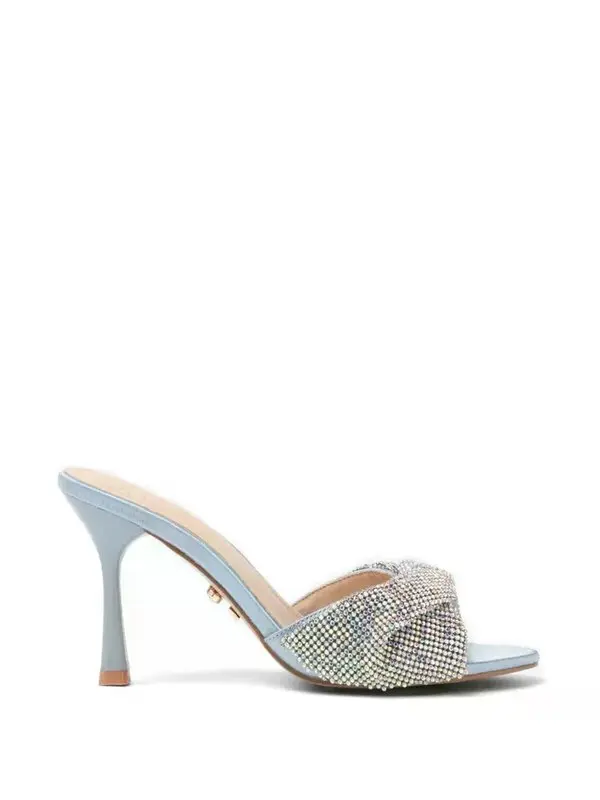 TWENTY FOURHAITCH Canberra Crystal-embellished Mules - Grey