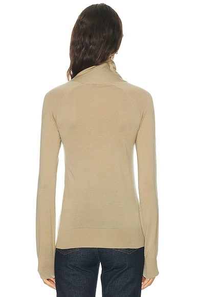 TOTEME Crossover Merino Knit Top - Desert